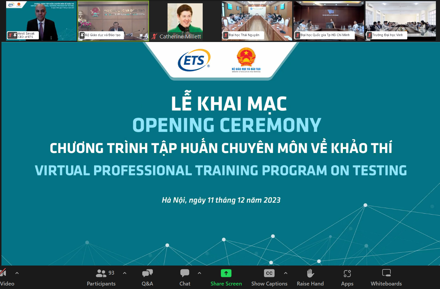 ETS Partners with Vietnam's Ministry of Education and Training for a Major Professional Training ...