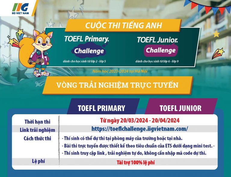 Phát động cuộc thi TOEFL Primary Challenge và TOEFL Junior Challenge ...